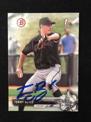 TOMMY DOYLE 2017 BOWMAN AUTOGRAPHED SIGNED AUTO BASEBALL CARD BD-54 | eBay