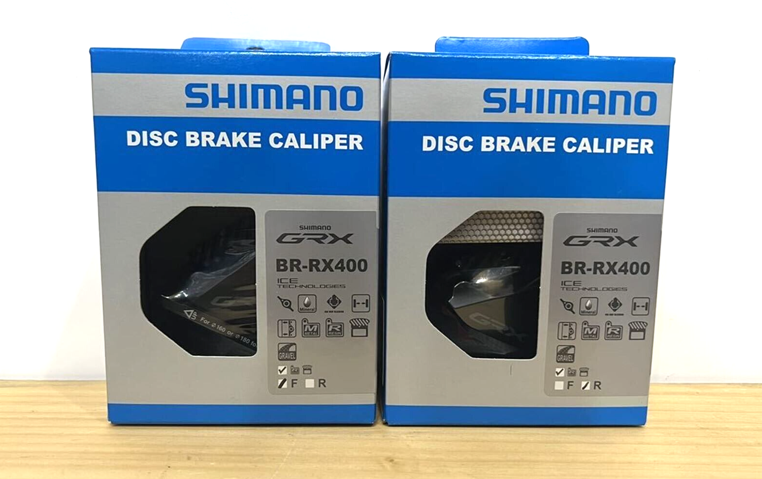 Shimano BR-RX400 GRX Hydraulic Disc Brake Caliper Front & Rear Resin ...