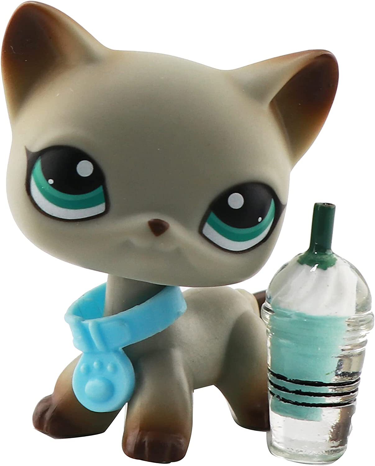 Pet Shop LPS Shorthair Cat 391 with Gray Blue Eyes with lps Accessories ...