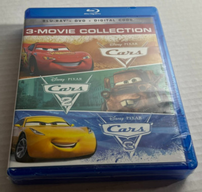 Disney Pixar Cars: 3-Movie Collection Blu-ray + DVD + Digital Code *NEW ...