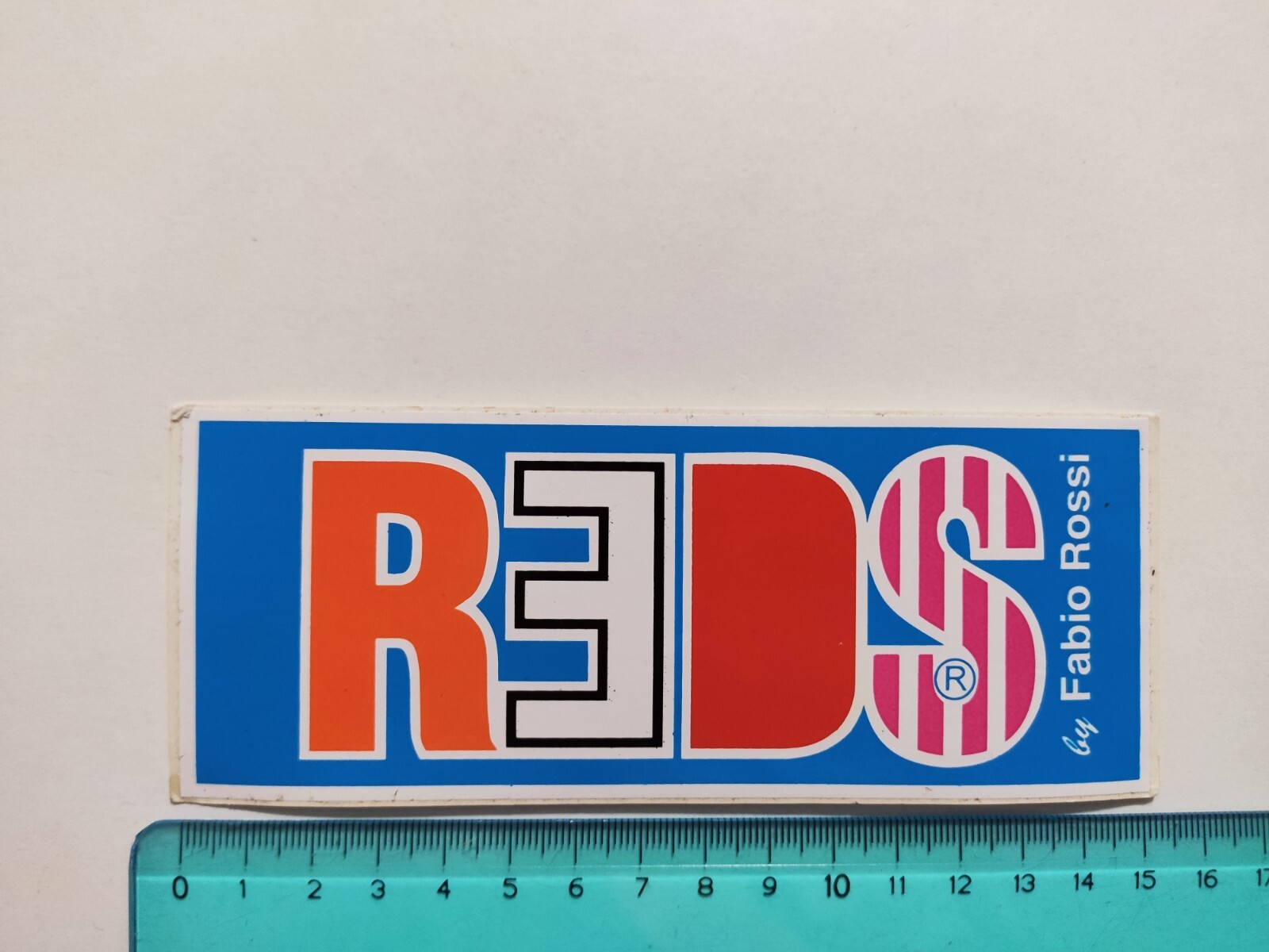 Adhesive Reds By Fabio Red Sticker Autocollant Vintage 80s Original | eBay