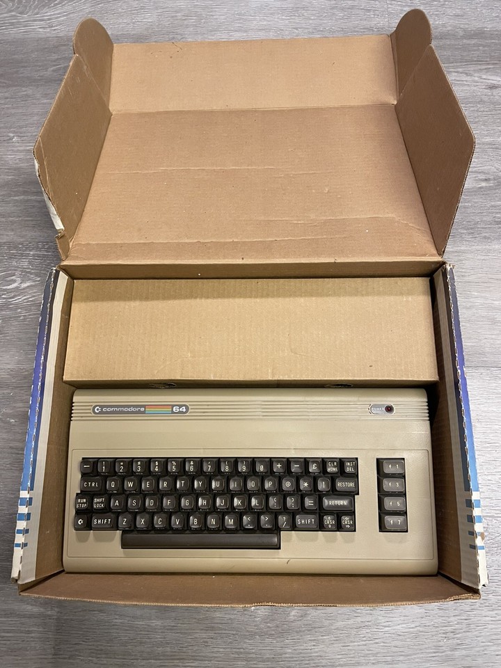 Vintage Commodore 64 Personal Computer System W/Original Box Untested ...