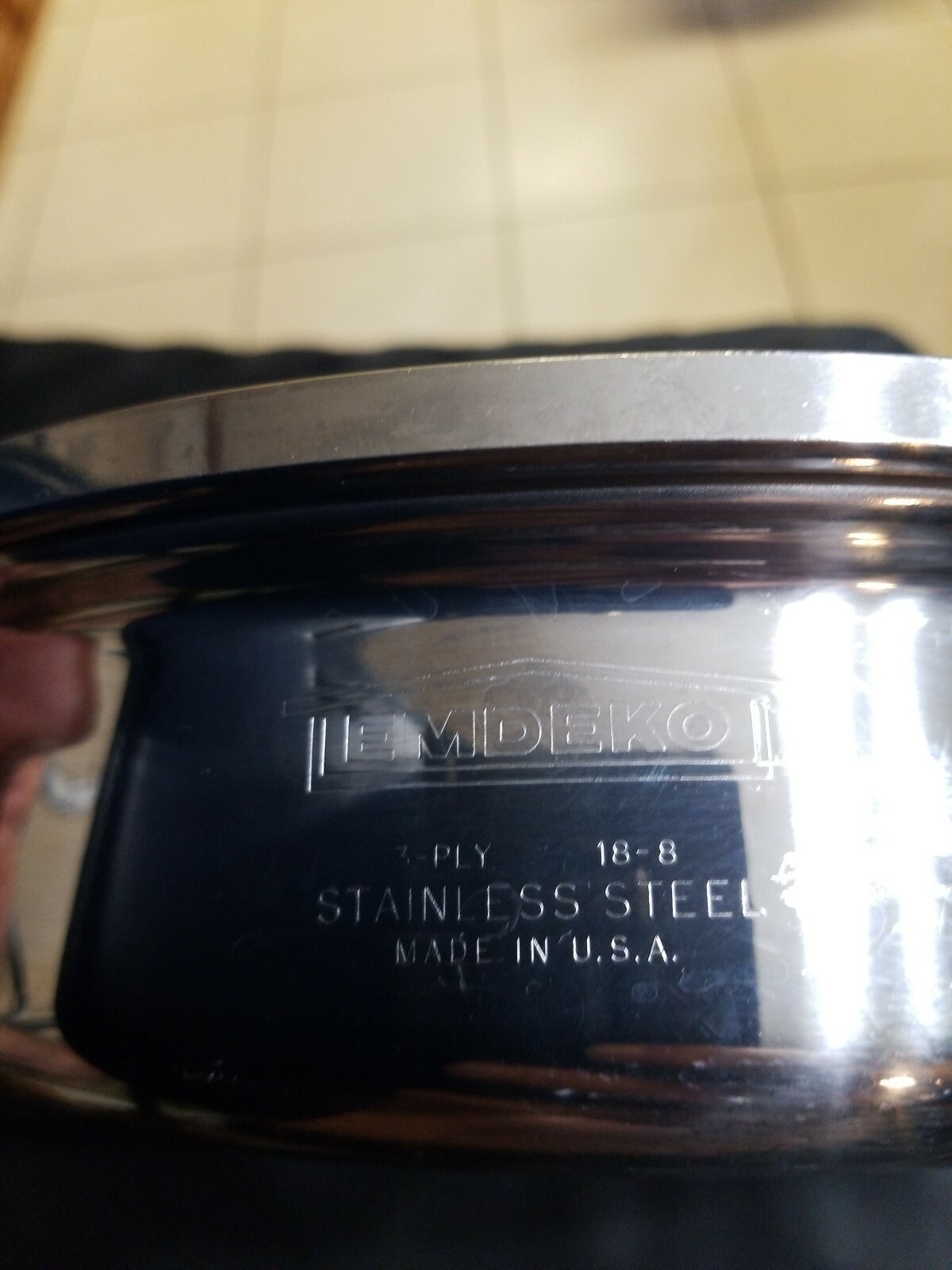 Emdeko 8.5" Skillet Fry Pan with Amway Queen Lid 3 Ply 18-8 Stainless ...