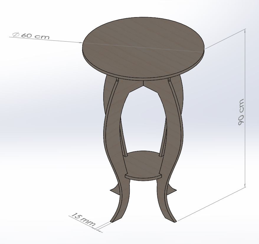 Drawing Table For Cutting in CNC Router and Laser DXF Plans Files ...