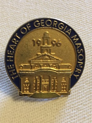 The Heart of Georgia Masonry - Masonic Lapel Pin - 1996 - | eBay