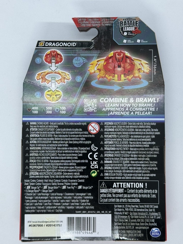 BAKUGAN Generation 3 SPECIAL ATTACK Pyrus Dragonoid Combine Brawl 2023 ...