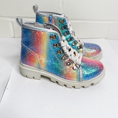 Dolce Vita Girls Youth Boots Glitter Rainbow Boots Size 2 Sparkle | eBay