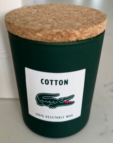 Lacoste Pure Cotton 100% Vegetable Wax Candle New in Box | eBay