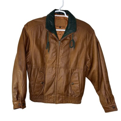 Vintage Chukkers by Midwest Leather Jacket Men's Medium Brown Western ...