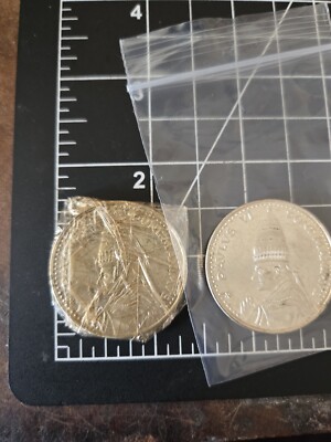 Silver Vatican Coin Pavlvs VI Pont Maximvs pope John Paul medallion ...