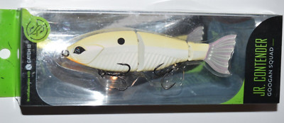 Catch co googan squad jr. contender slow sinking swimbait 4.5" 1oz bone ...