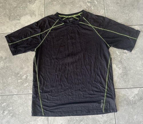 REEBOK Men Sport Performance Tee Short Sleeve Playdry Workout Fitness T ...