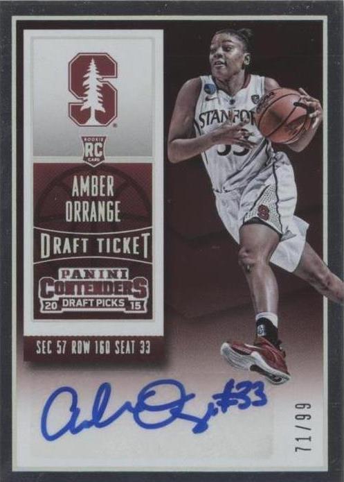 2015-16 Panini Contenders Draft Picks - Amber Orrange #173 Draft Ticket ...