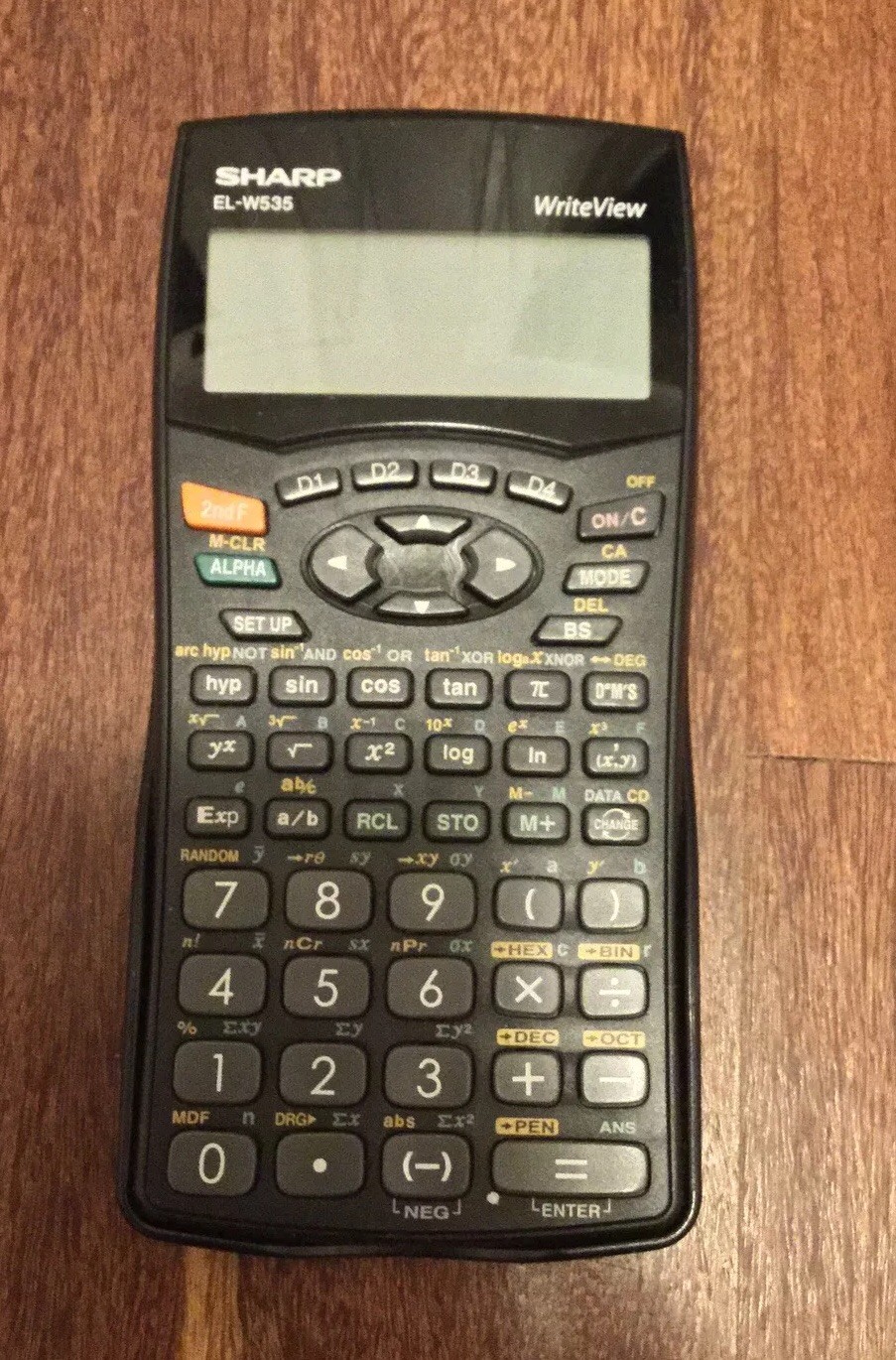 Sharp WriteView Calculator EL-W535 With Cover/ Case | eBay