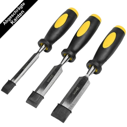 3 Chrom Vanadium Stahl Hohlbeitel Stechbeitel Holz Meißel Beitel ...