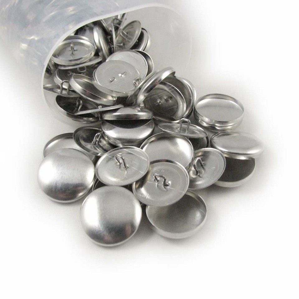 200 Size 30 (3/4" - 19mm) Cover Buttons / Fabric Covered Buttons - Wire ...