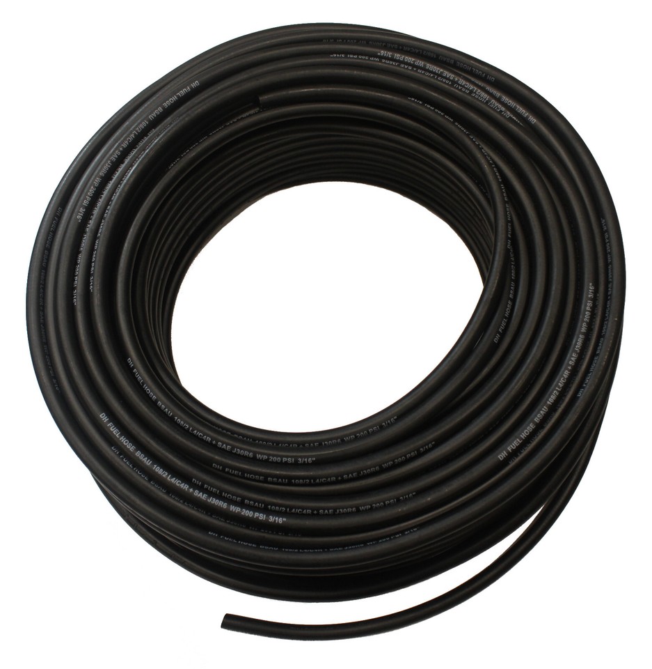 RUBBER REINFORCED FUEL HOSE ENGINE UNLEADED PETROL DIESEL OIL LINE FUEL ...