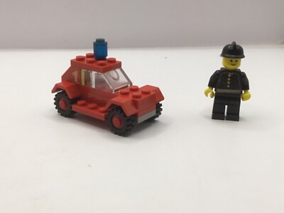 Vintage LEGO Town: Fire 602-1/6602 Fire Chief’s Car With Minifigure ...