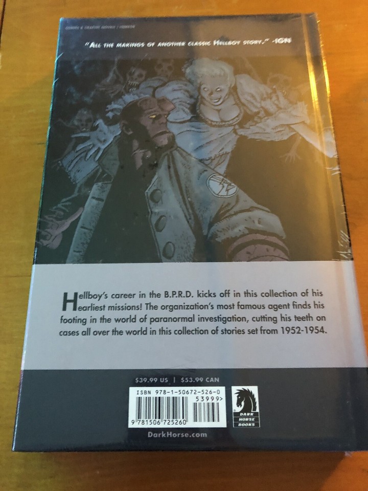 Hellboy And the BPRD 1952 to 1954 hardcover graphic novel Dark Horse ...