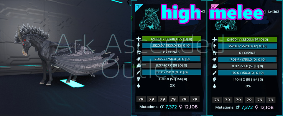 Dreadmare/Dreadstallion-Ark Survival Ascended-ASA-Dino-PVE-PC/XBOX/PS5 ...
