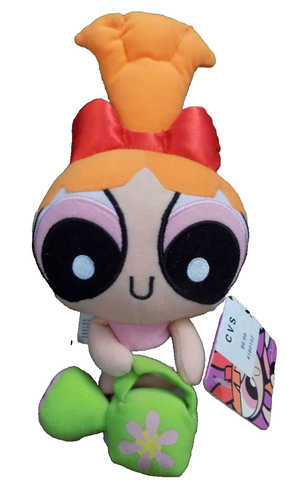 Vtg HTF Powerpuff Girls Blossom plush doll w flower watering can tag ...