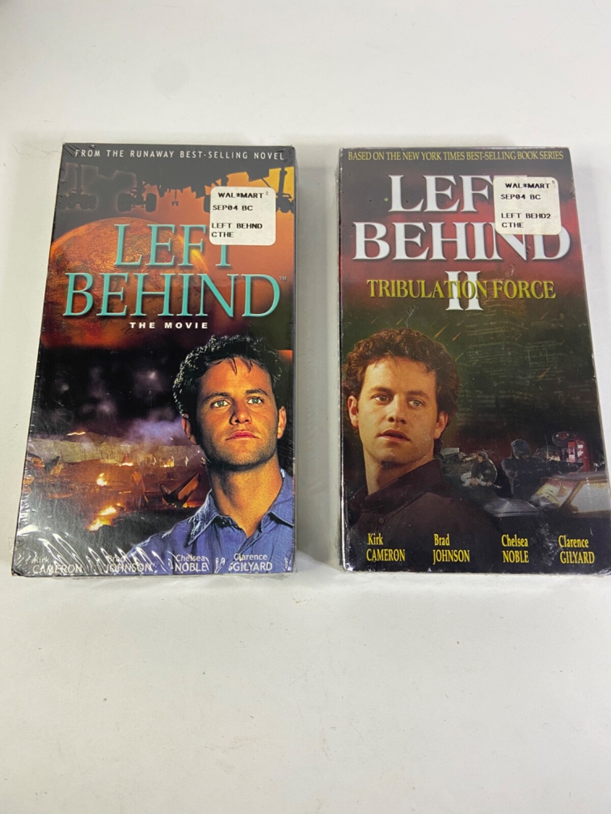 Lot 2 (VHS) LEFT Behind THE MOVIE & Left Behind II TRIBULATION FORCE ...