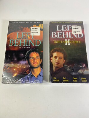 Lot 2 (VHS) LEFT Behind THE MOVIE & Left Behind II TRIBULATION FORCE ...