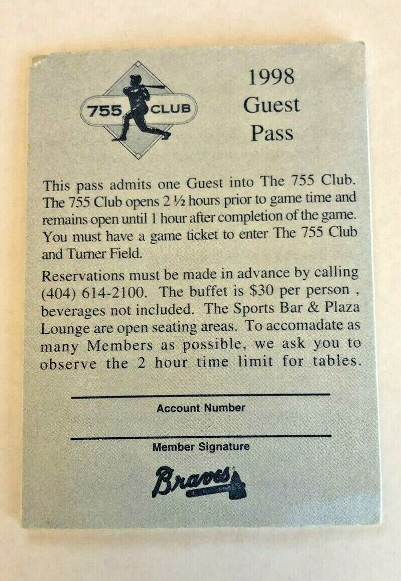 Braves Stadium Seating 755 Club | Cabinets Matttroy