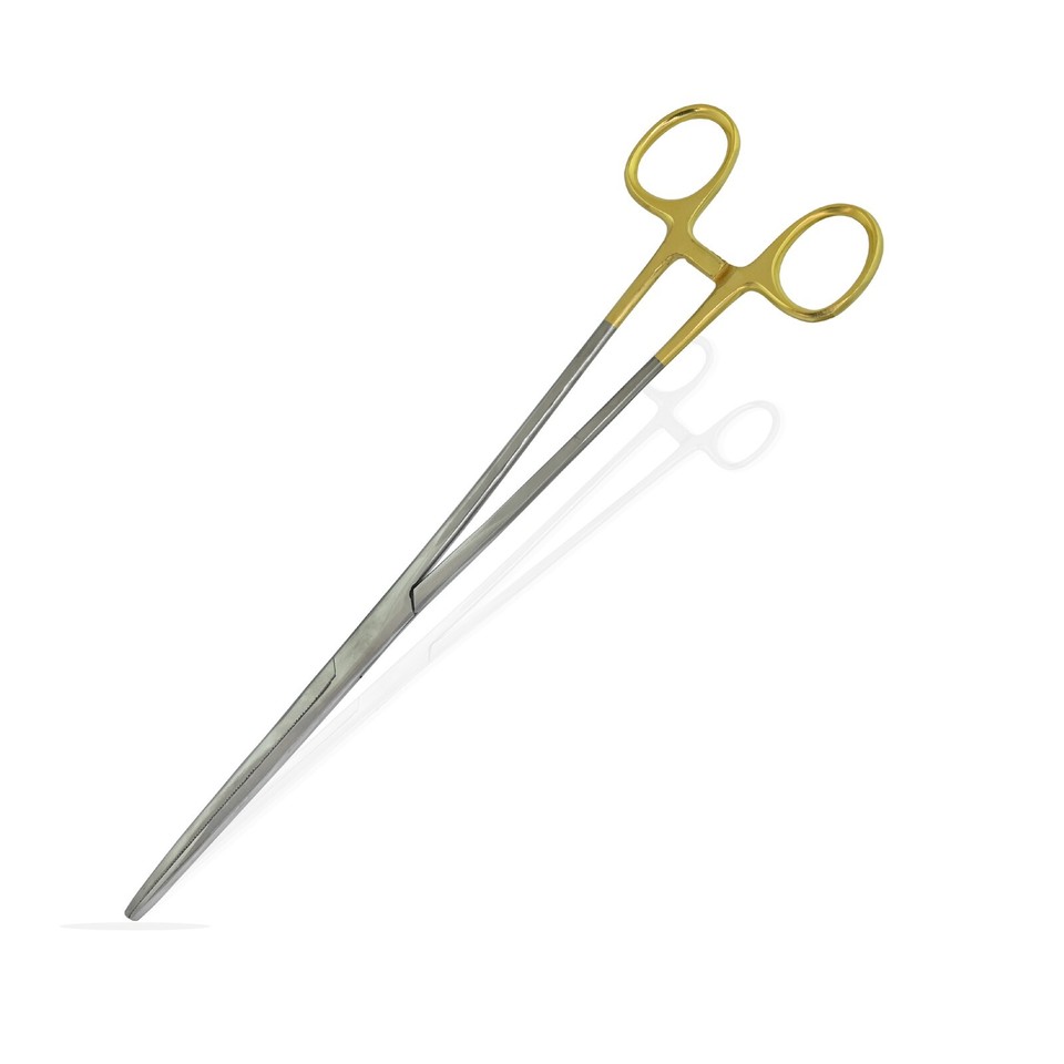 Pean Rochester Straight Forceps 12" Hemostat Gold Handle Surgical ...