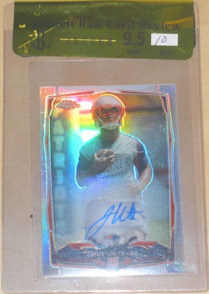 (#/150) BGS 9.5 10 Autograph Rc James White Auto 2014 Topps Chrome ...