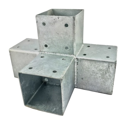 Holzverbinder 70x70mm T-Form Eckverbinder Pfostenverbinder für 4 ...
