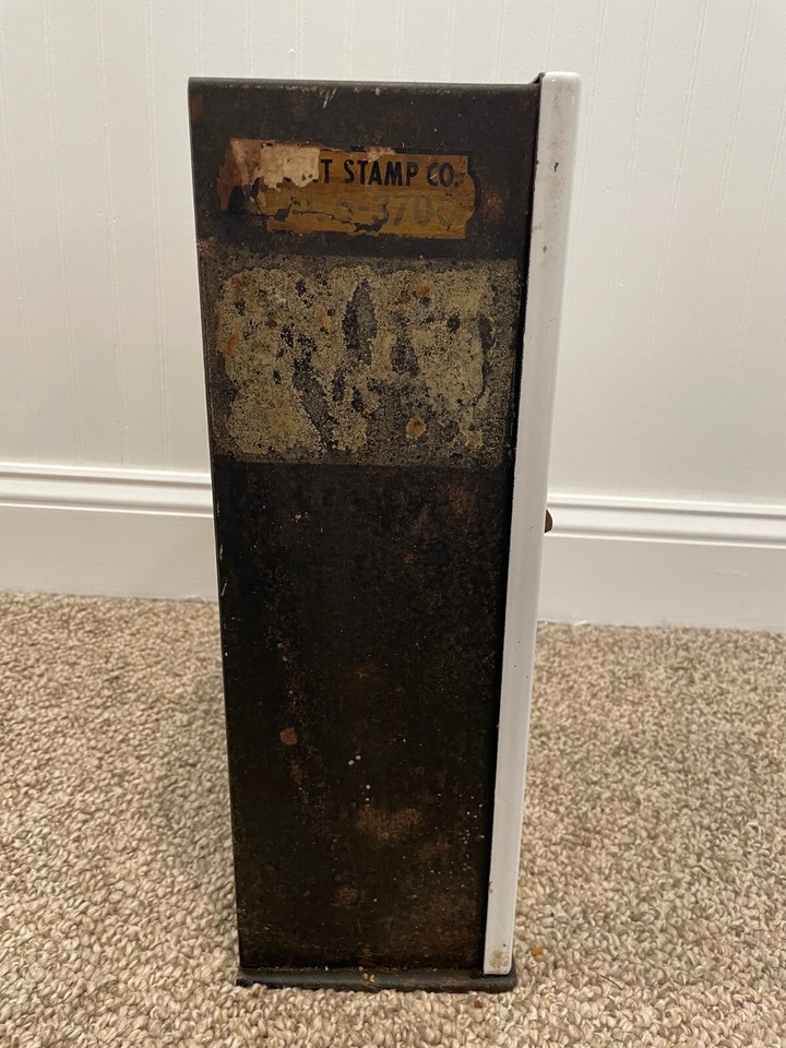 1950s Vintage Stamp Vending Machine Post Office Stamp Dispenser NO KEY ...