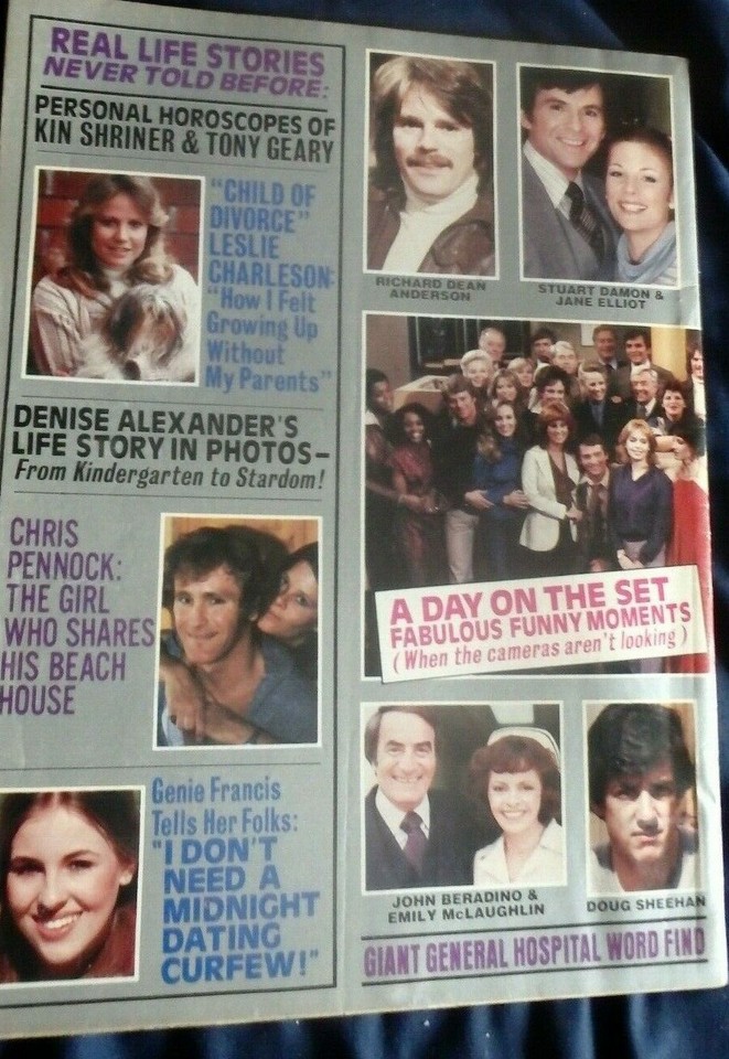 General Hospital Daytime TV 1980 Magazine Everything you want to know ...