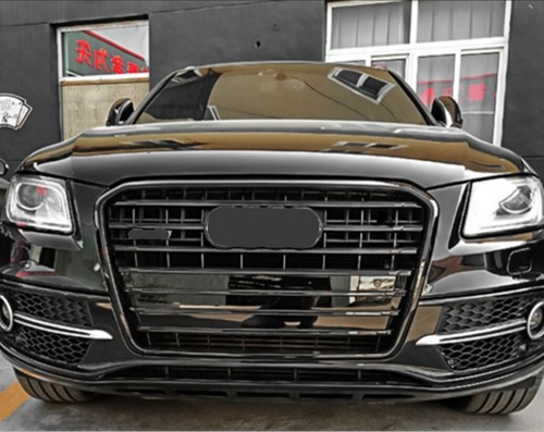 For Audi Q5 8R 2013—2015 SQ5 RSQ5 Front bumper Black Mesh Grille Grill ...