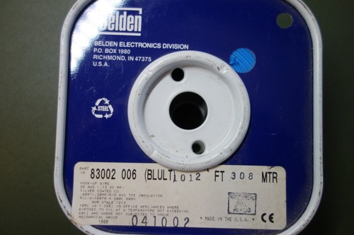 1012 Ft Belden 83002 Mil Spec 26 Awg Stranded M16878/4 Teflon/ PTFE ...