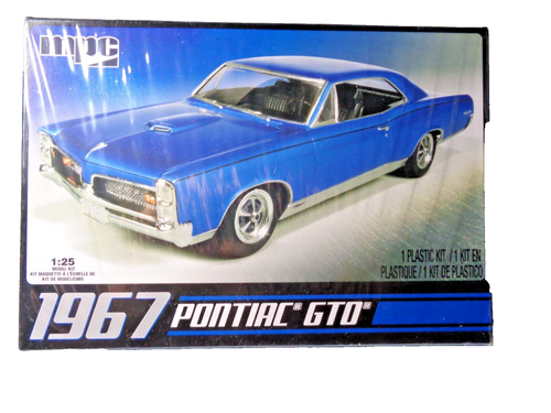 Vintage 1967 Pontiac GTO 1:25 Scale Muscle Car Model Kit Sealed Kit by ...
