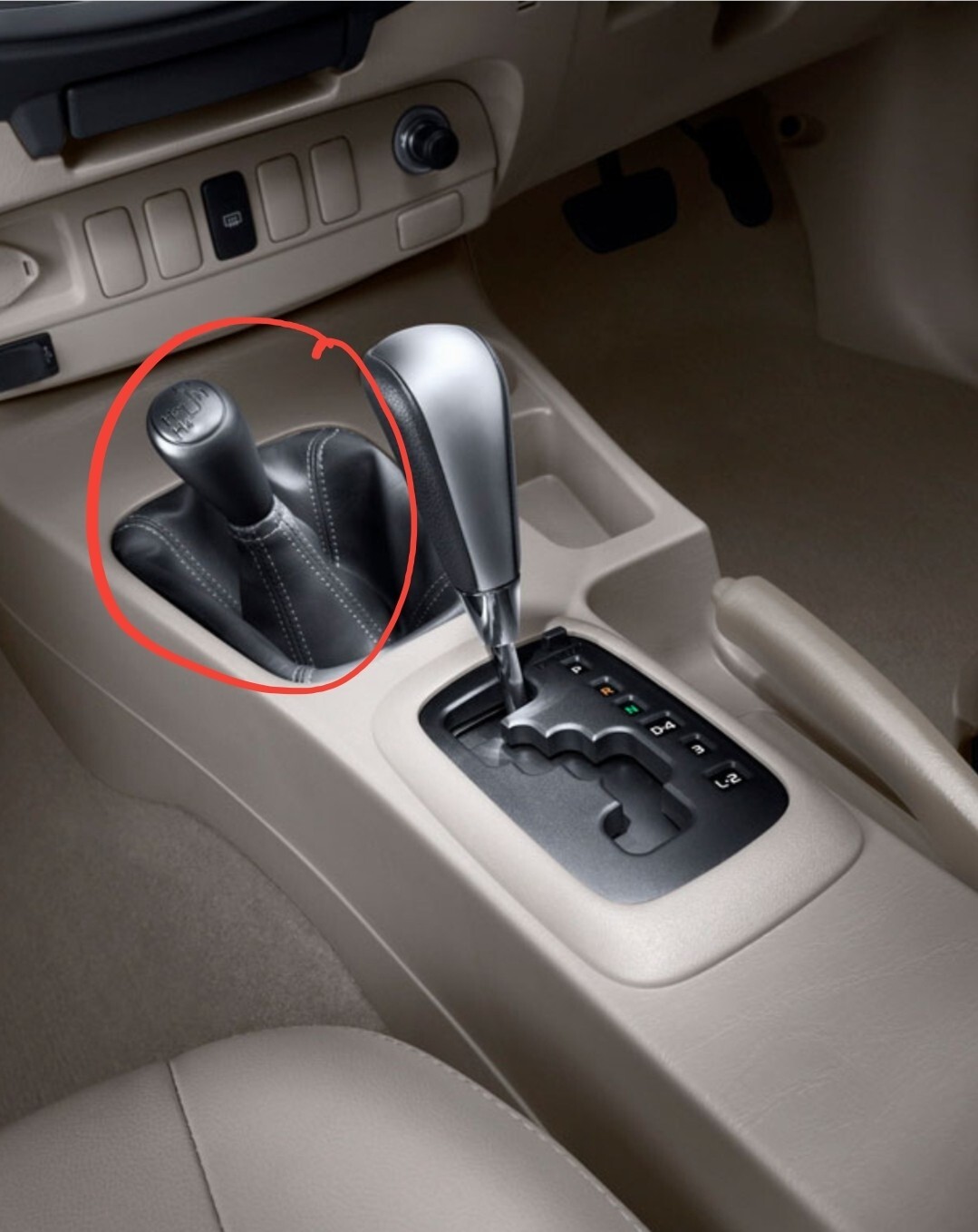 RHD A/T 4X4 GEAR SHIFT GLOVE COVER FIT TOYOTA HILUX VIGO FORTUNER 2005 ...