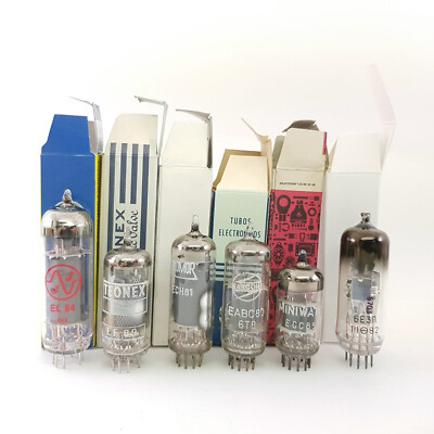 1 X 1950s RADIO TUBE KIT. EL84 ECH81 EF89 ECC85 EABC80 EM84. RC160 ...