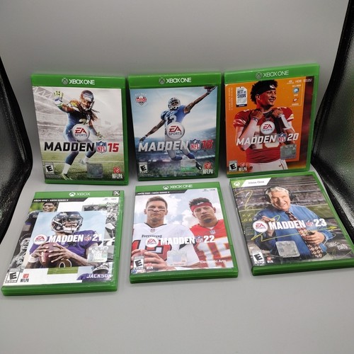 Lot of 6 Madden Xbox One Video Games- 15, 16, 20, 21, 22, 23 Football ...