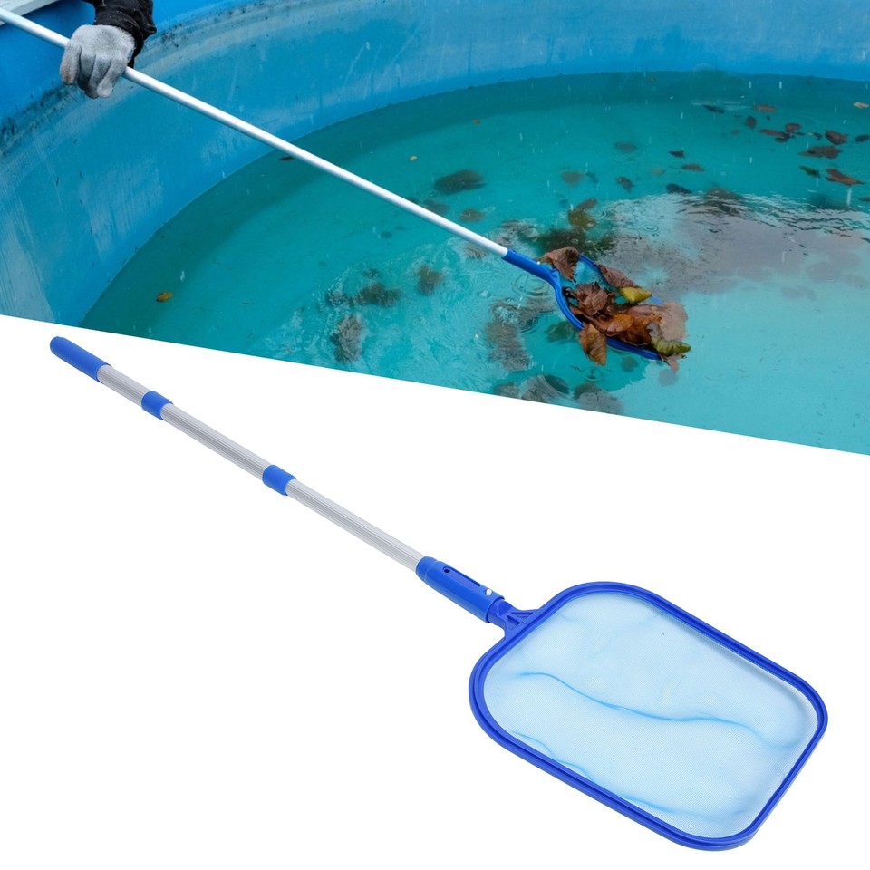 ．Pool Cleaning Tools Pool Skimmer Net Leaf Rake Swimming Pool Cleaner ...