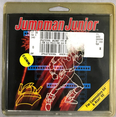 *Epyx* Jumpman Jr- Arcade Game C64/128 & Atari XE flippy Valu-line ...