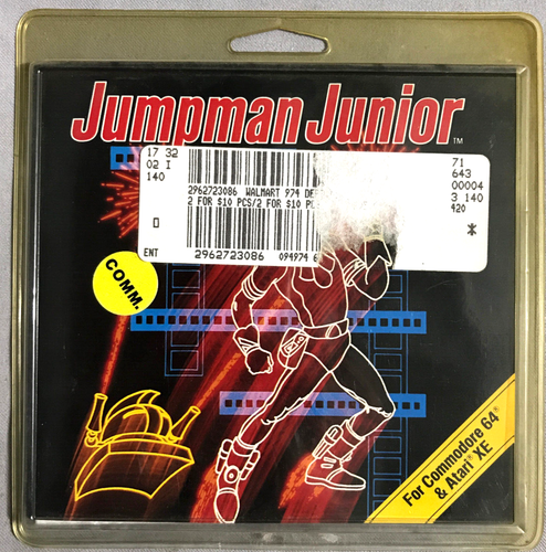 *Epyx* Jumpman Jr- Arcade Game C64/128 & Atari XE flippy Valu-line ...