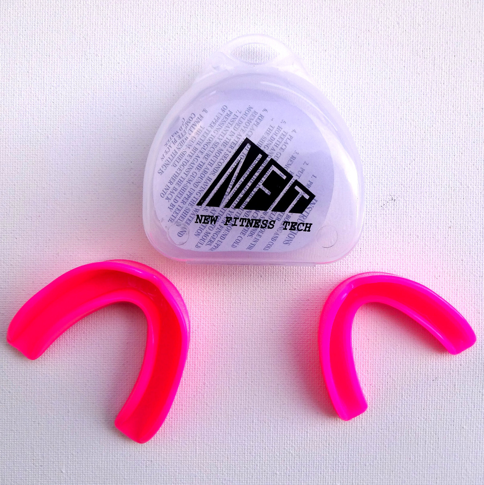 Gel Gum Shield & Case Teeth Protector Mouth Guard Boxing MMA Martial ...