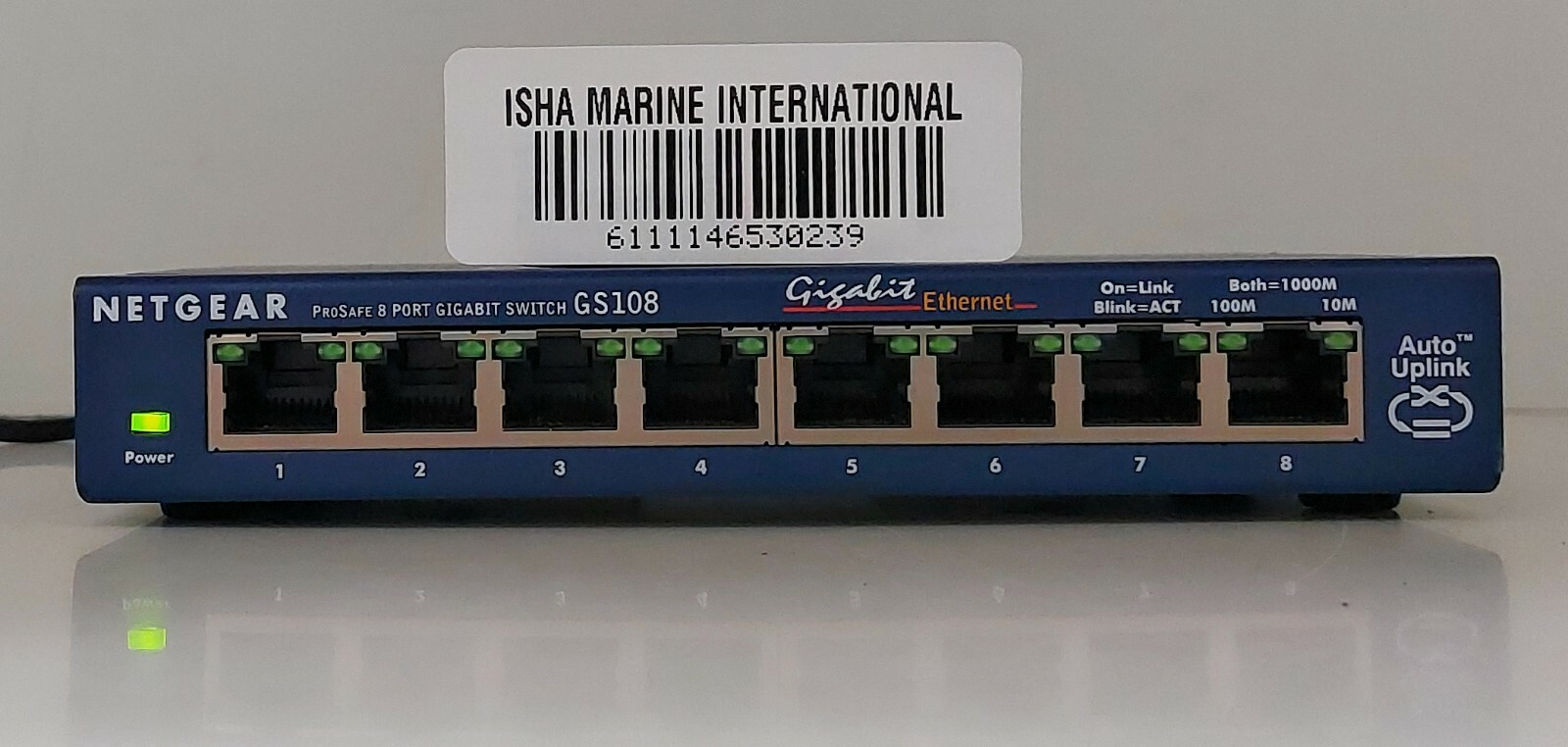 Netgear Gs108 Prosafe & 8 Port Gigabit Ethernet Switch | eBay