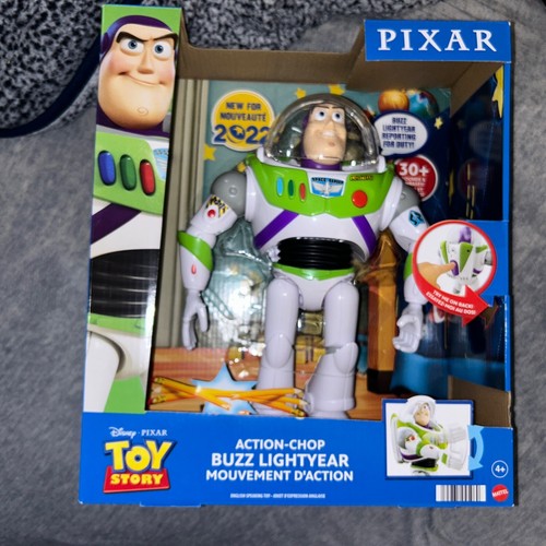 Disney Pixar Toy Story Action-Chop Buzz Lightyear Toy Mattel 30+ Sounds ...