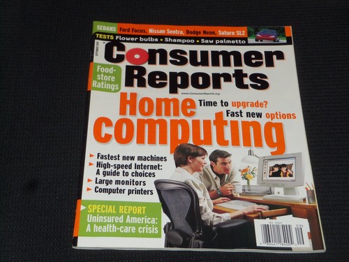 2000 SEPTEMBER CONSUMER REPORTS MAGAZINE - HOME COMPUTING COVER - O ...