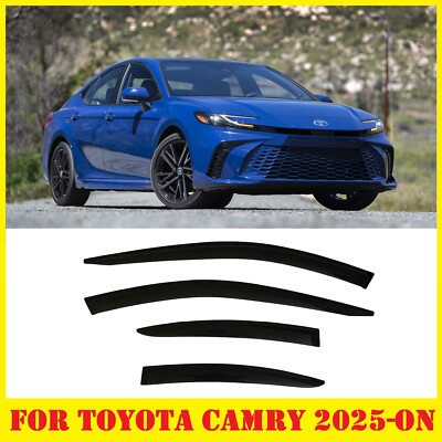For Toyota Camry 2025-2026 Smoke Tinted Window Visors Deflectors Rain ...