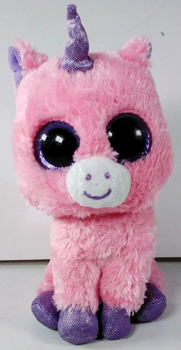 "Magic" Ty Beanie Boos Pink & Glittery Purple Unicorn 6" Plush 2014 | eBay
