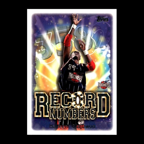 Hakeem Olajuwon 1999-00 Topps Record Numbers Houston Rockets #RN4 R317A ...