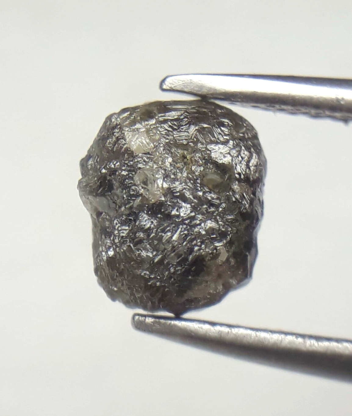 0.85 Ct Natural Black Diamond Rough Black Diamond Uncut Diamond Raw ...